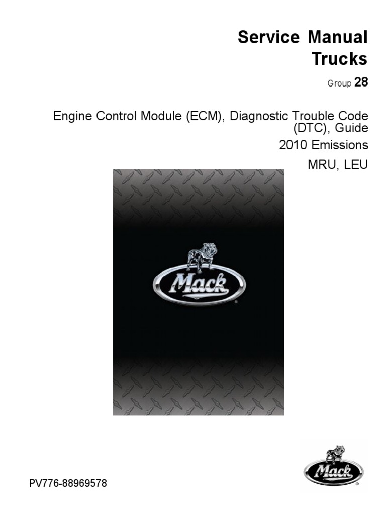 Manual Servicio Mack | PDF | Diesel Engine | Machines