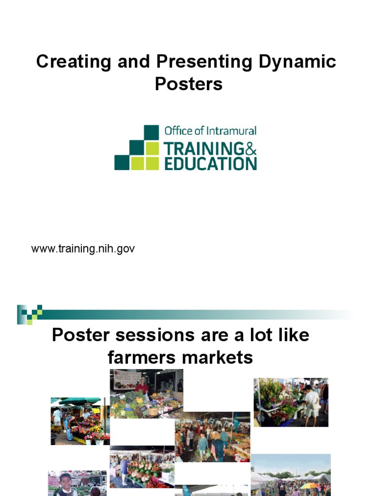 Creating and Presenting Dynamic Posters: WWW - Training.nih - Gov | PDF ...