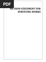 Method Statement of Survey Work New PDF | PDF | Surveying | Topography