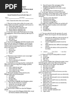 Summative Test in Science 10 Quarter 1 | PDF | Plate Tectonics ...
