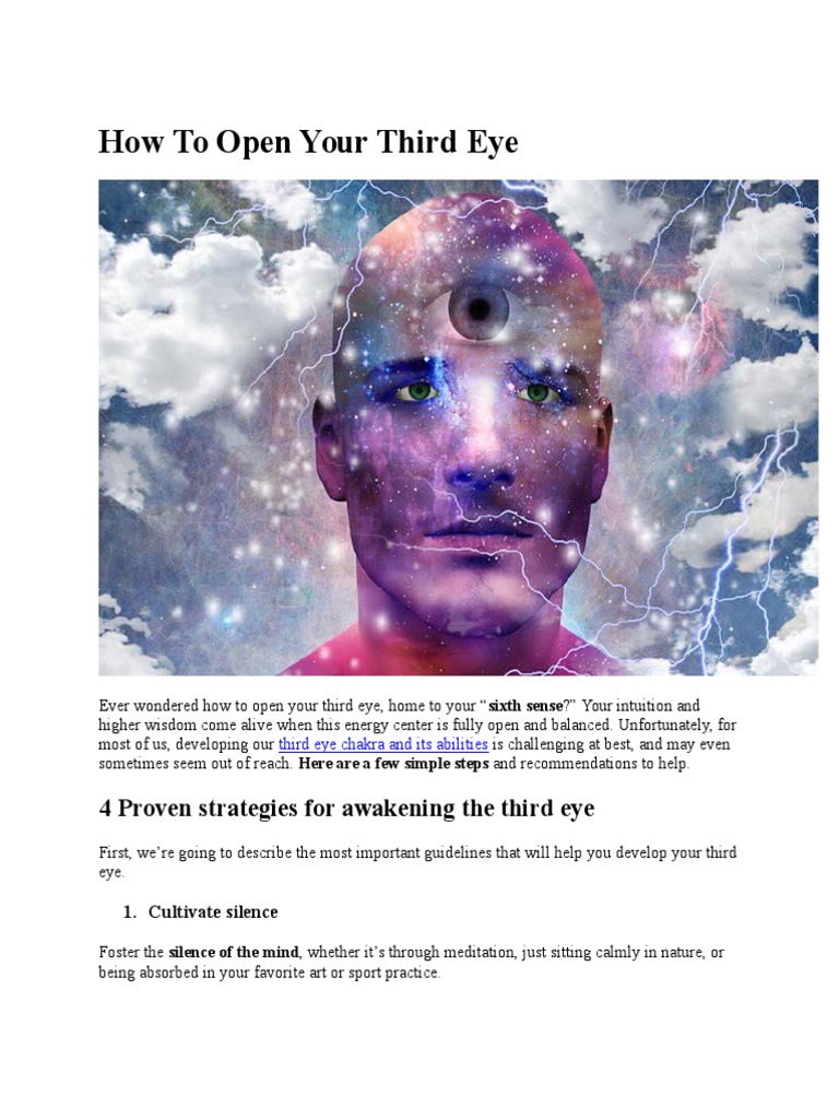 How To Open Your Third Eye | PDF | Chakra | Intuition