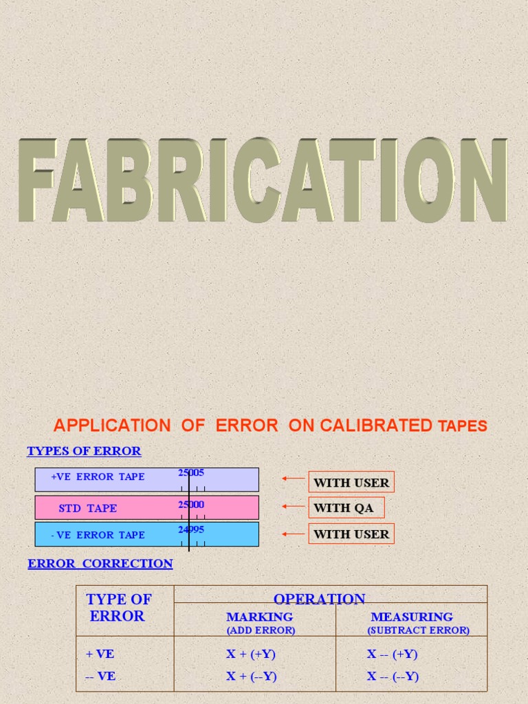 Fabrication Calculation | PDF | Engineering Tolerance | Mechanical ...