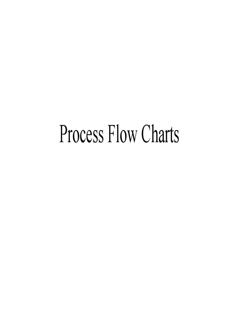 Process Flow Charts | PDF