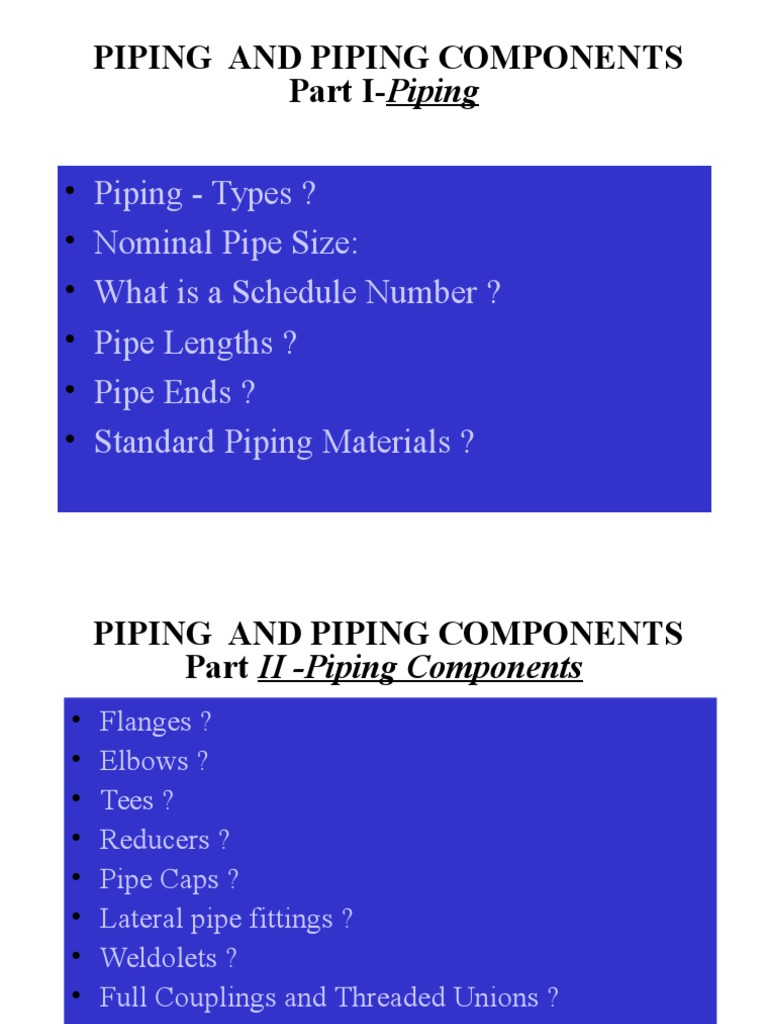 Piping & Piping Components | PDF | Pipe (Fluid Conveyance) | Valve