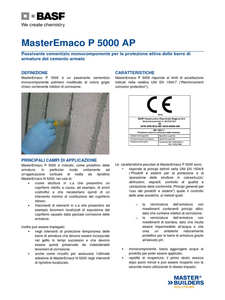 BASF-MasterEmaco P 5000 AP Mag - 2016 | PDF