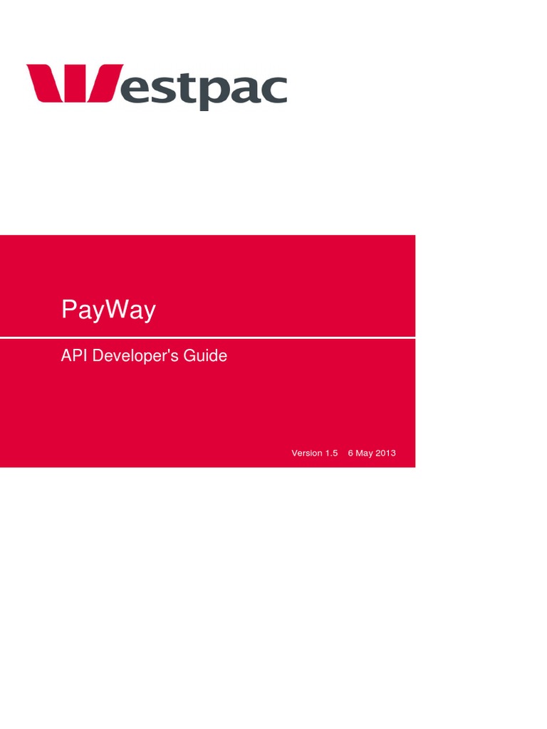 PayWay API Developers Guide | PDF | Application Programming Interface | Pay Pal
