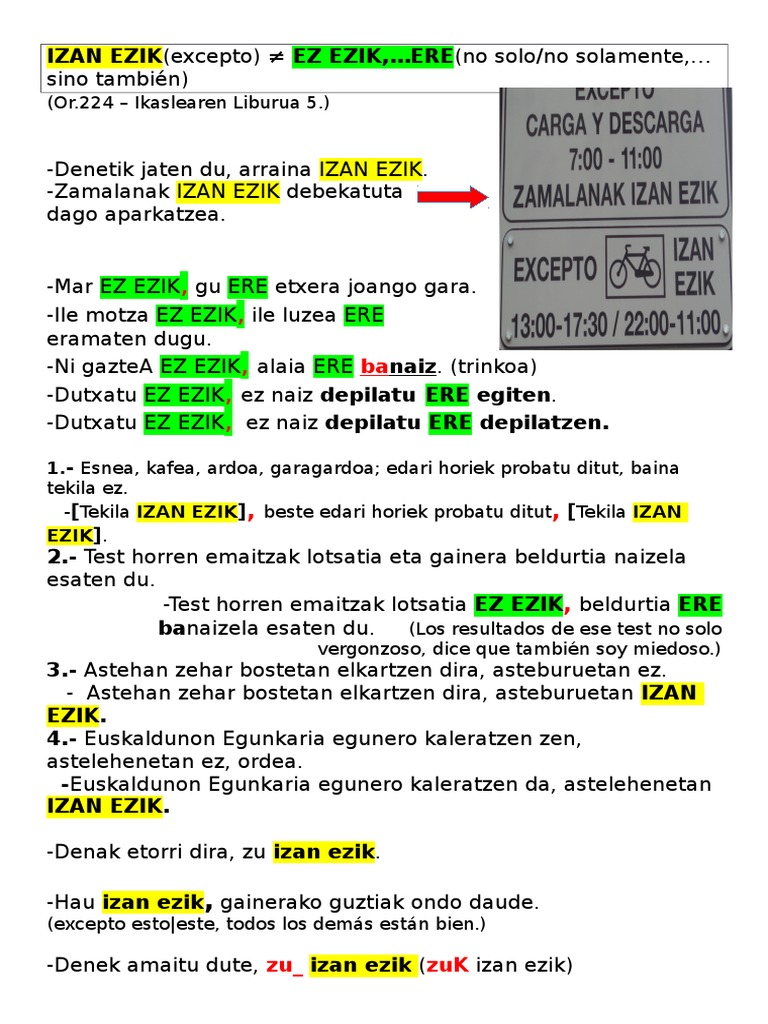 Izan Ezik - Ez Ezik,... Ere | PDF