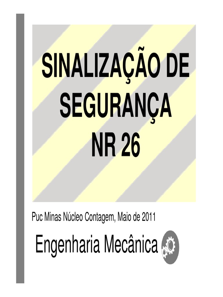 NR 26 - Sinalização de Segurança | PDF | Cor | Oxigênio