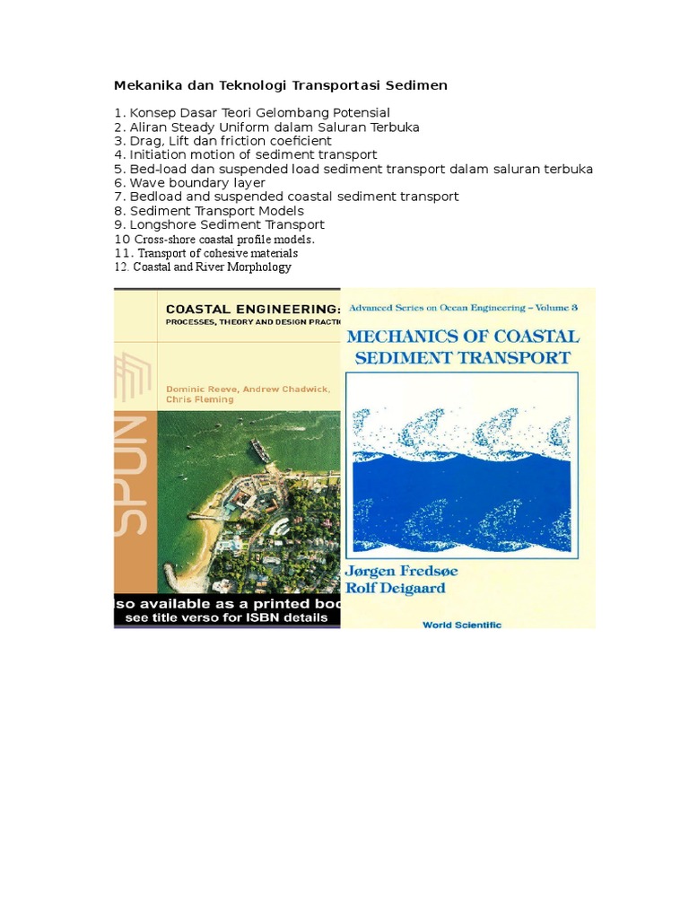 Mekanika Transportasi Sedimen | PDF