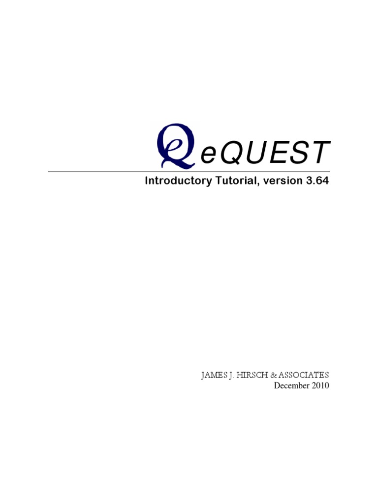 Equest Tutorial v364 PDF | PDF | Simulation | Hvac