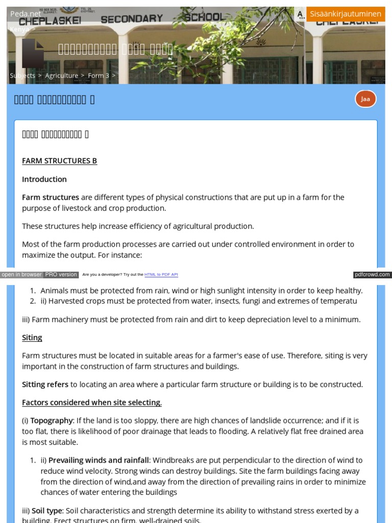 Farm Structures B | PDF | Business