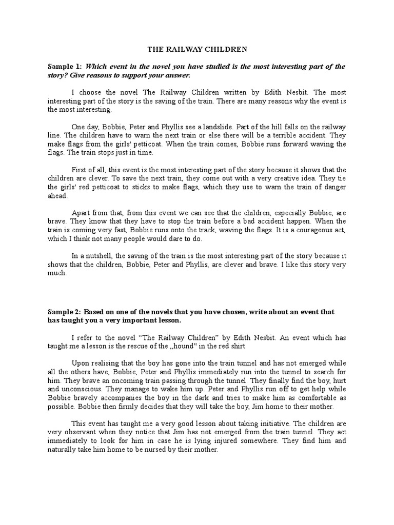 THE RAILWAY CHILDREN - SAVING THE TRAIN | PDF