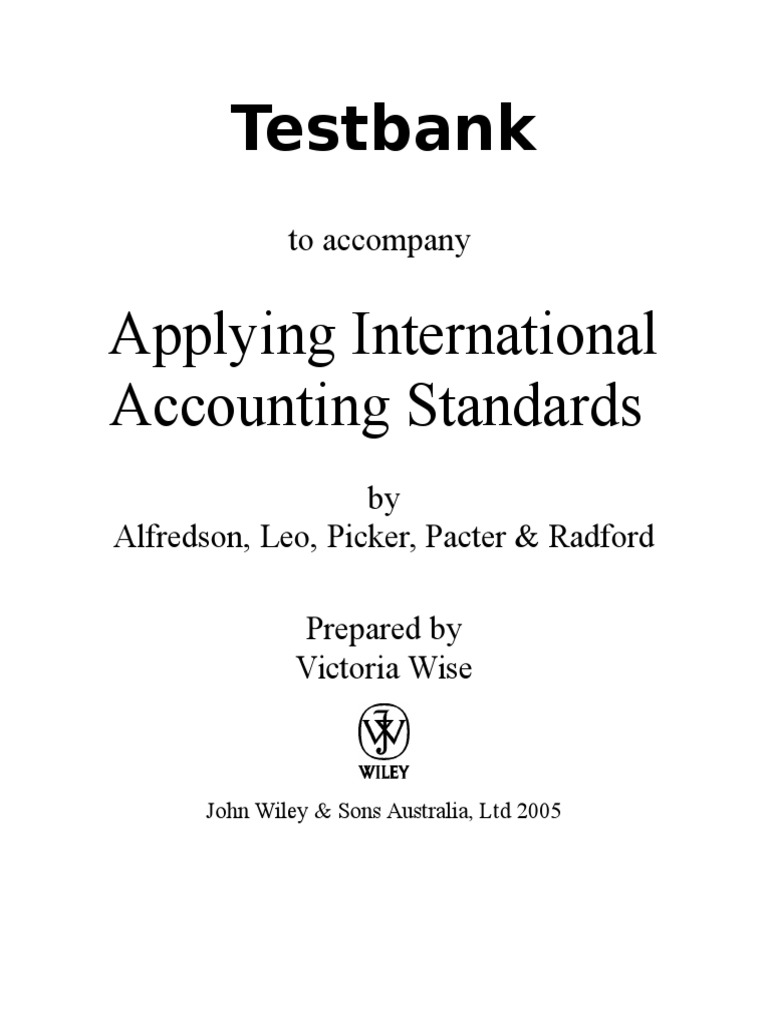 Cash Flow Statement Test Bank | PDF | Cash Flow Statement ...