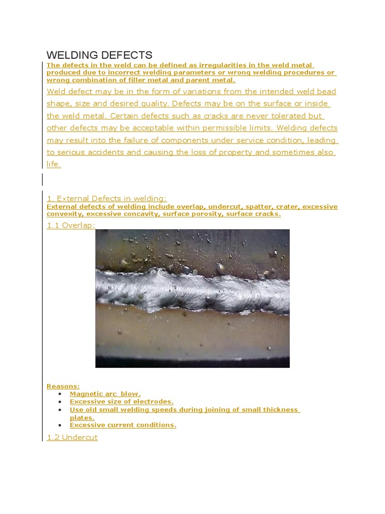 Welding Defects | Download Free PDF | Welding | Construction