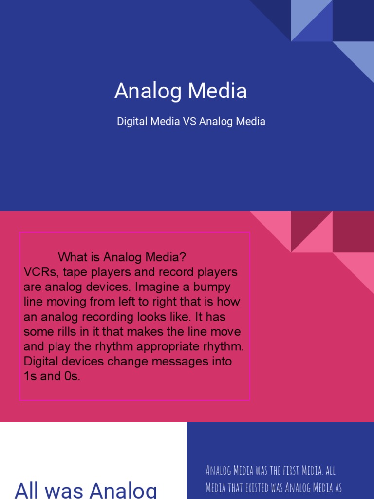 Analog Media | PDF