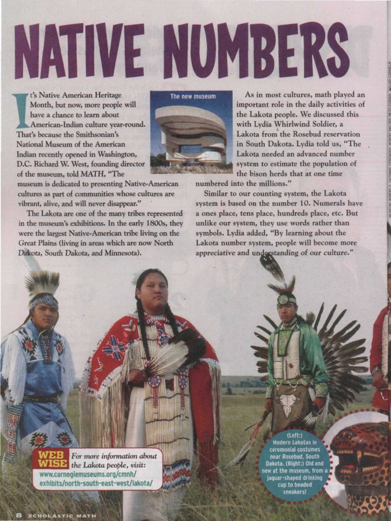 Native Numbers | PDF | Sioux | Lakota People