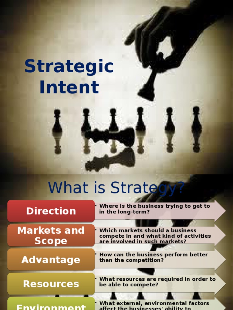 Strategic Intent 120307030129 Phpapp01 | PDF | Competition | Strategic ...