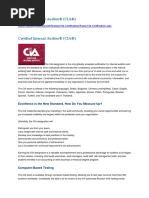 CIA Part 1 Study Material Overview | PDF | Internal Audit | Audit