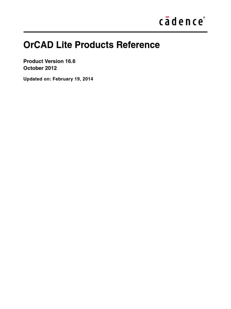 OrCAD 16.6 2015 Lite-Design Limits PDF | PDF | Electronic Engineering ...