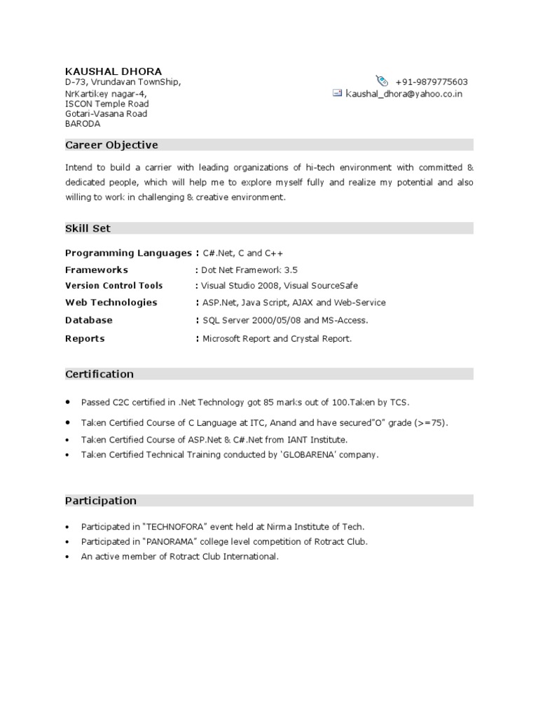 Kaushal Dhora - CV | PDF | Application Software | Software Development