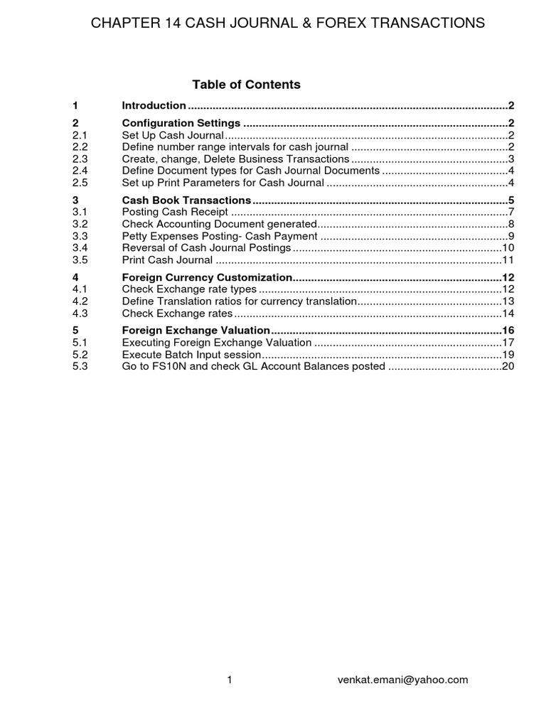 Cash Journal & Forex Transactions Guide | PDF | Foreign Exchange Market ...