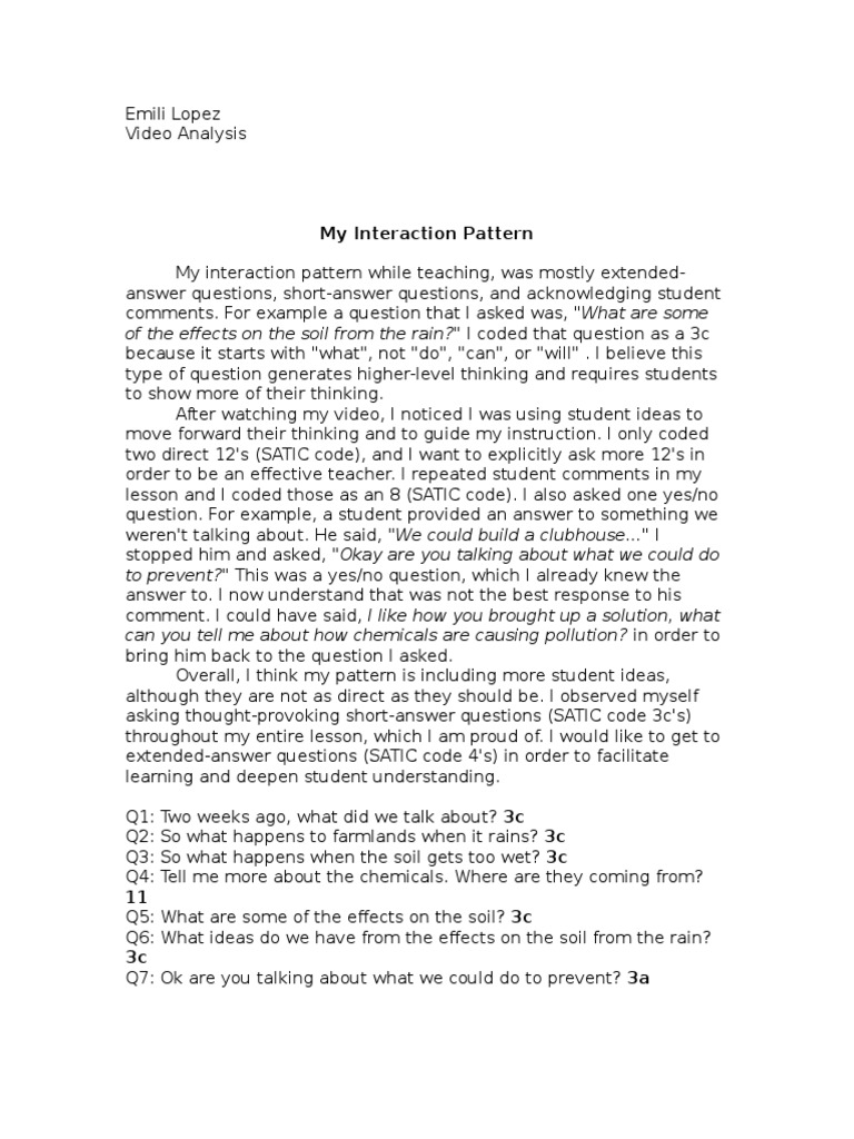 Video Analysis | PDF