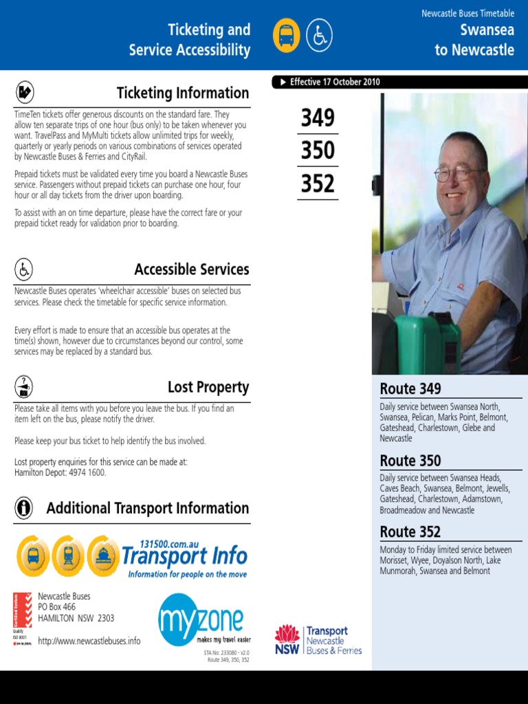 Newcastle Bus Timetable & Tickets | PDF | Bus | Bus Transport