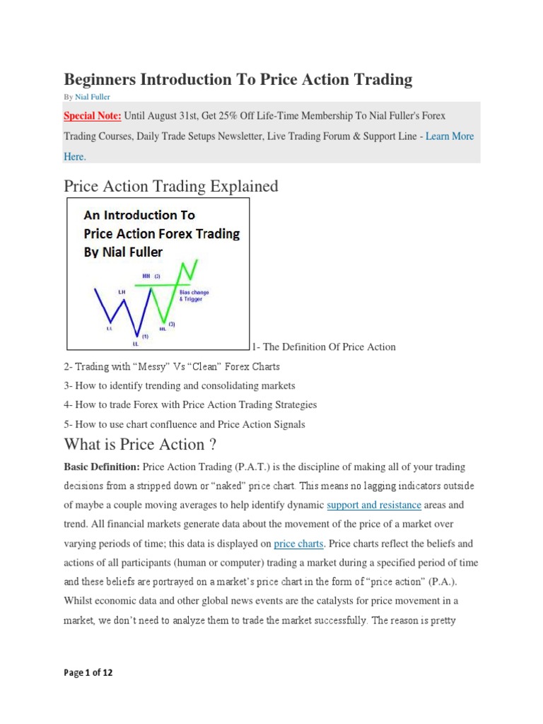 Beginners Introduction To Price Action Trading | PDF