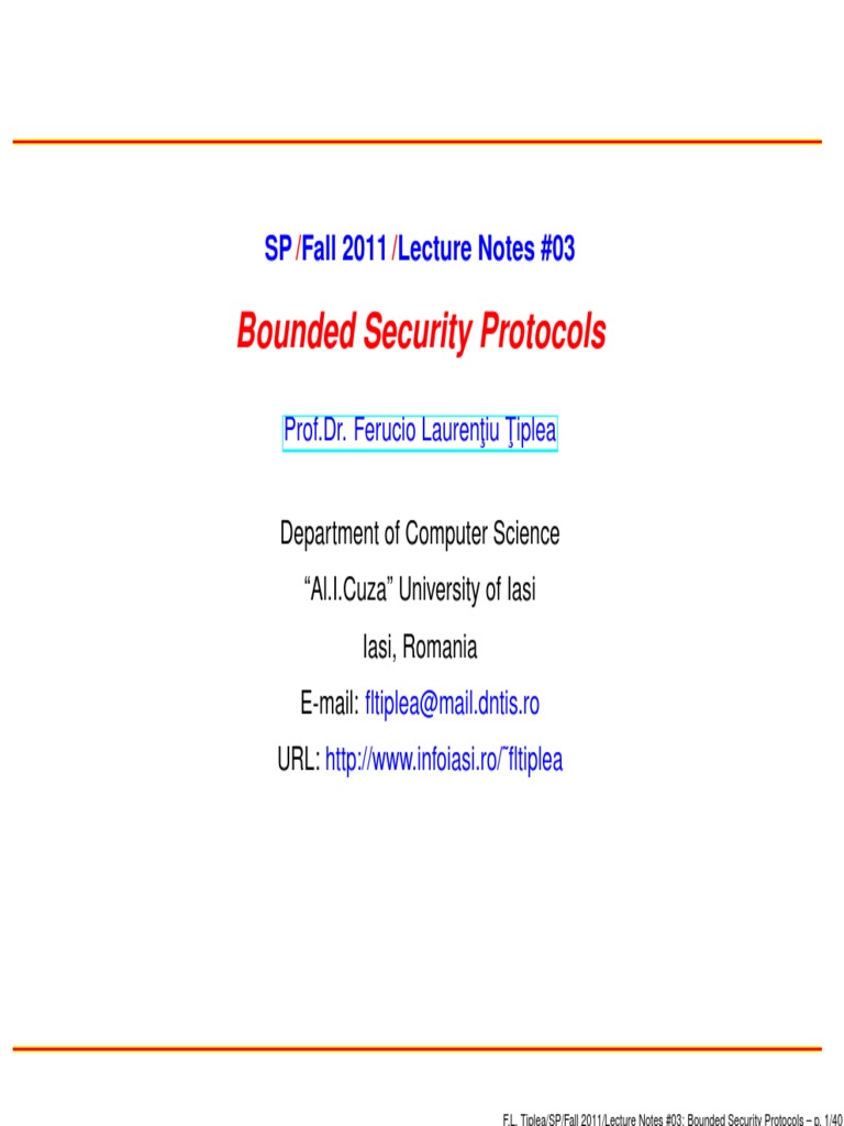 Bounded Security Protocols | PDF | Time Complexity | Applied Mathematics