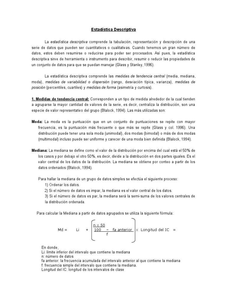 Ejercicio MTC | PDF | Mediana | Teoría de probabilidad