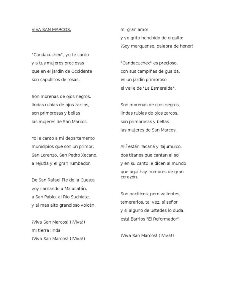 Viva San Marcos | PDF