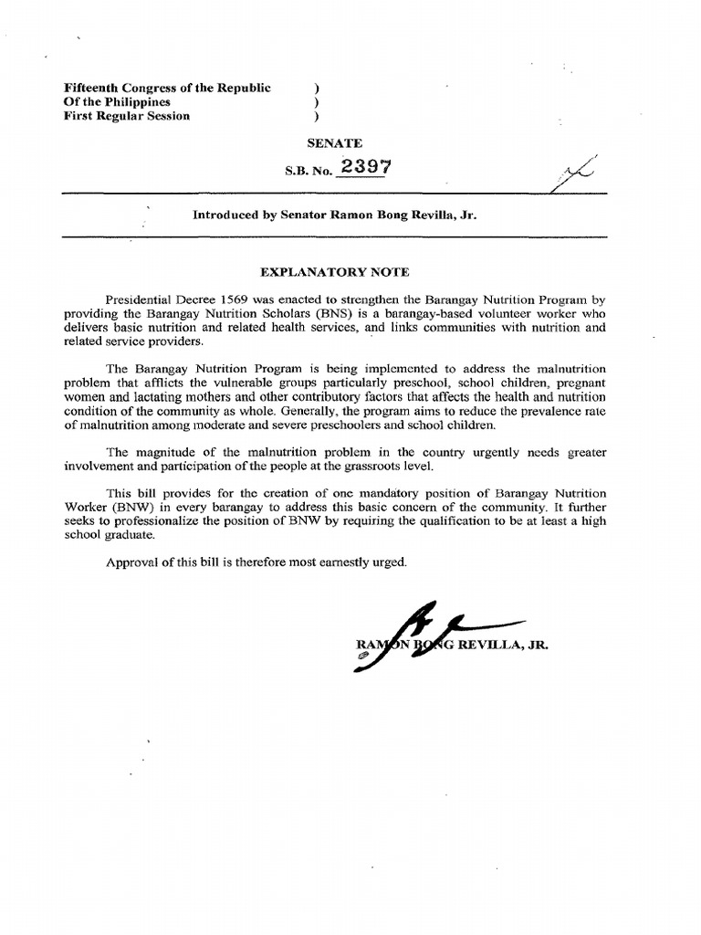 PD 1569 | PDF | Local Government | Nutrition