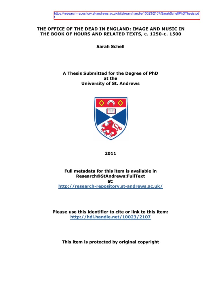 Sarah Schell PHD Thesis | PDF | Psalms | Rituals