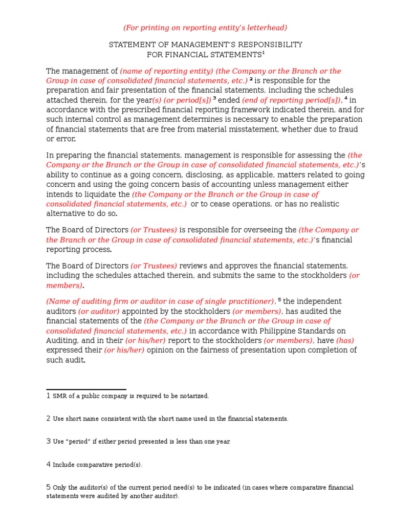 New SMR | PDF | Going Concern | Audit