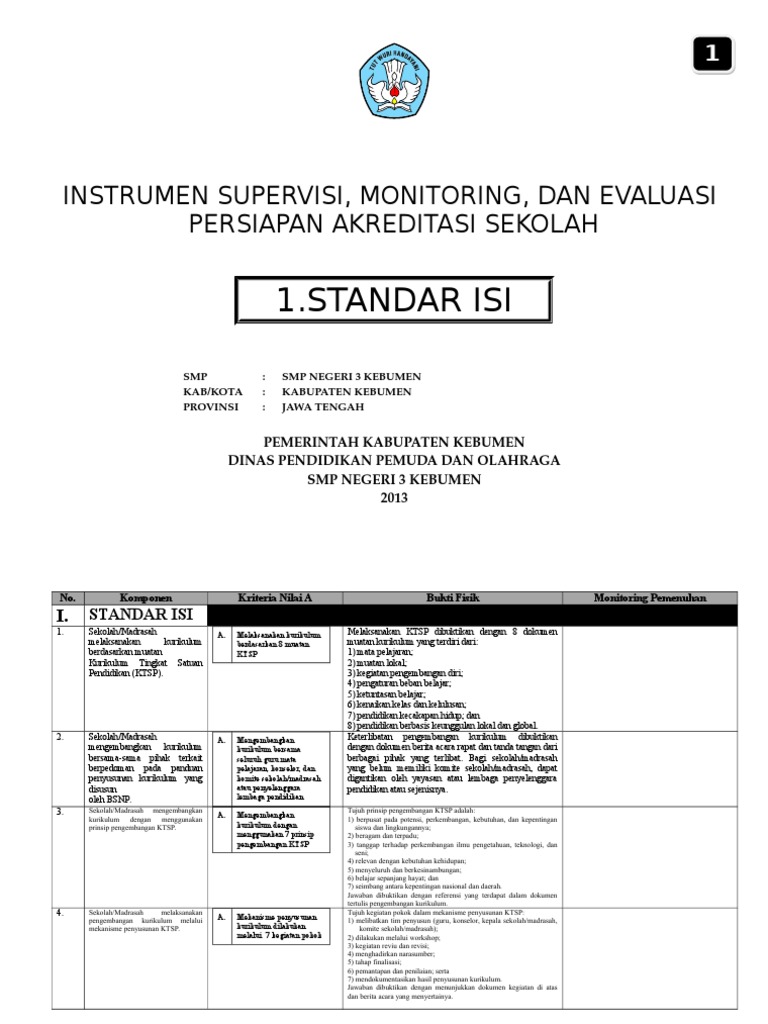 Monev Akreditasi SI | PDF