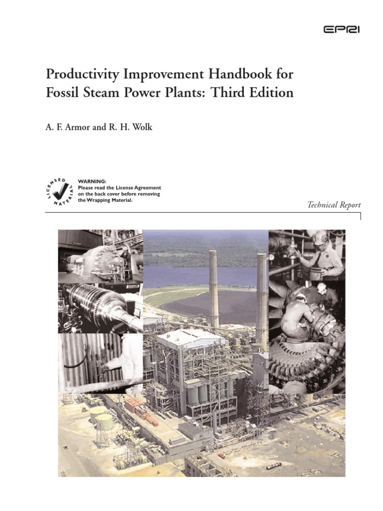 Productivity Improvement Handbook For Fossil Steam Power Plants Third ...