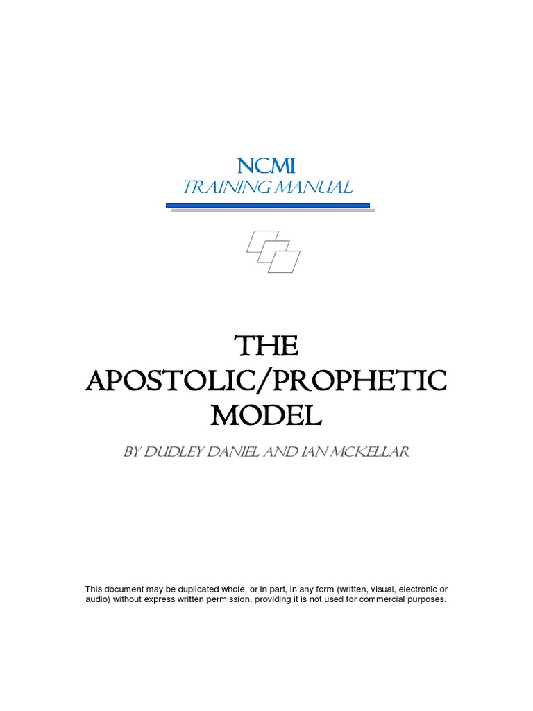 Apostolic Prophetic Model | PDF | Paul The Apostle | Tabernacle