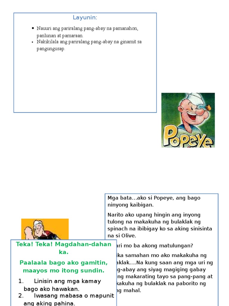 Pamanahon, Panlunan, Pamaraan (Modyul Sa Filipino) | PDF