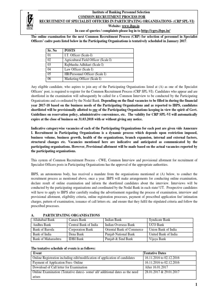 Detail Advt CWE SPL VI 2016 PDF | PDF