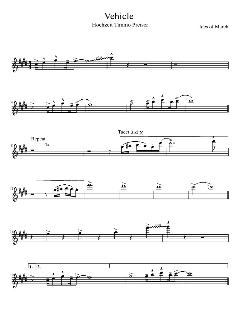 Vehicle Alt Sax | PDF
