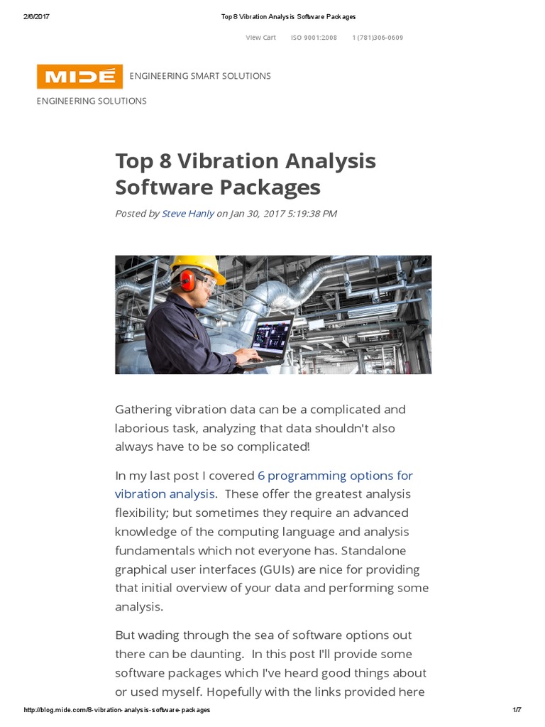 Top 8 Vibration Analysis Software Packages | PDF | Software | Matlab