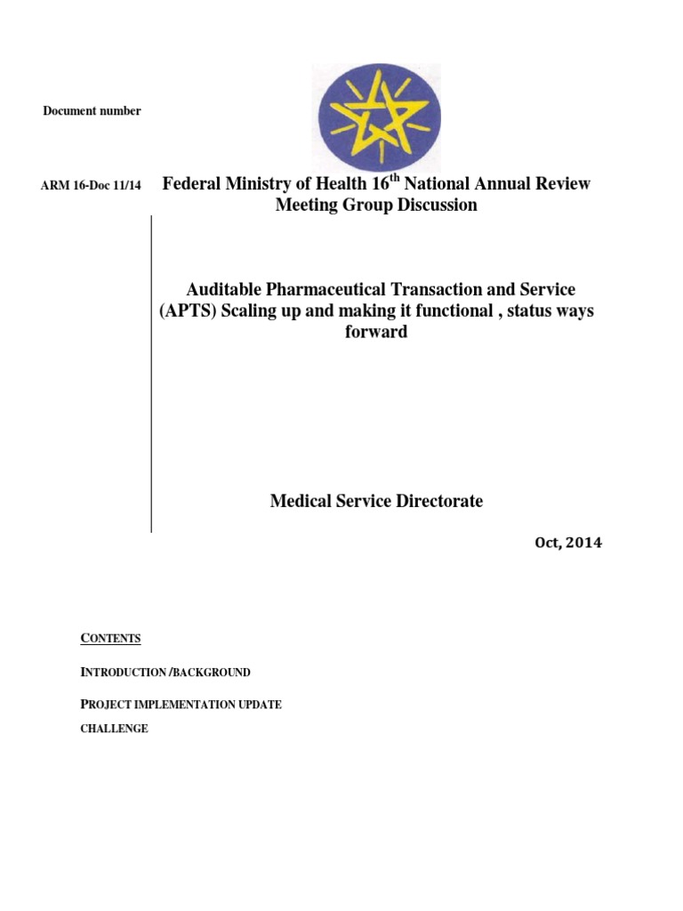 Auditable Pharmaceutical Transaction and Service (APTS) | PDF ...