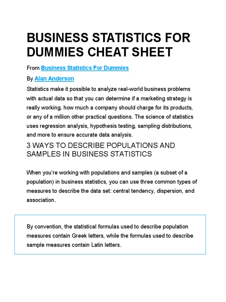 Business Statistics | PDF | Statistical Hypothesis Testing | Statistics