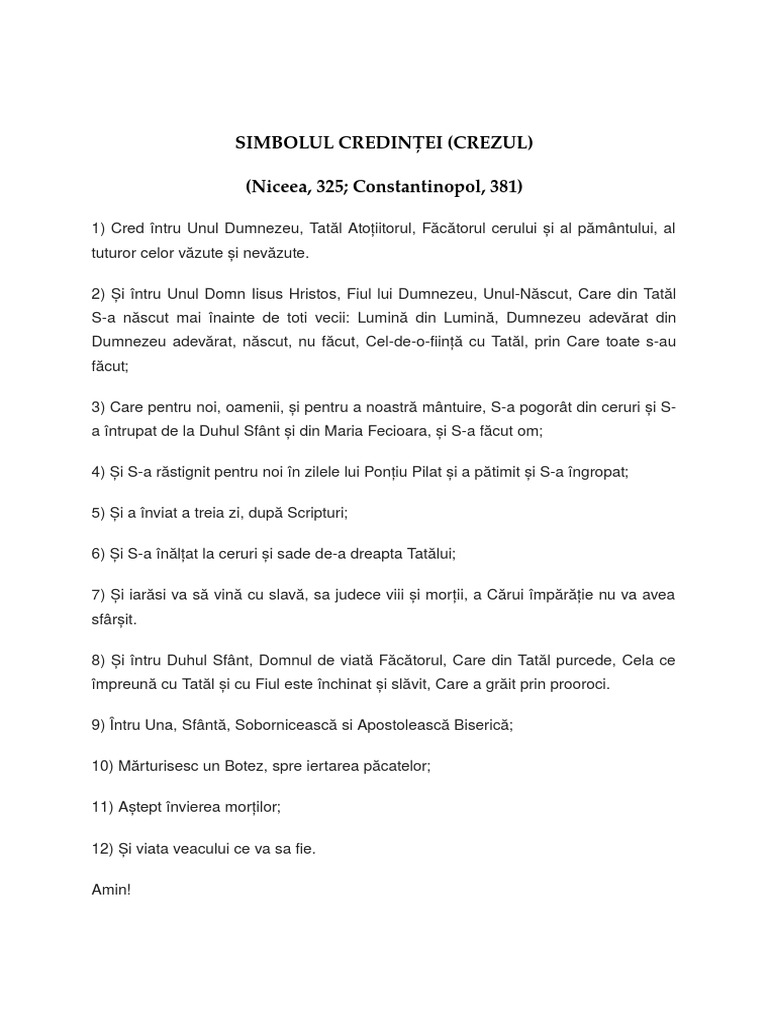 Crezul | PDF