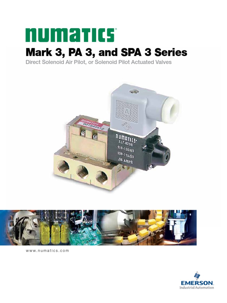 Numatics Series Mark3 Valve Catalog | Electrical Connector | Valve