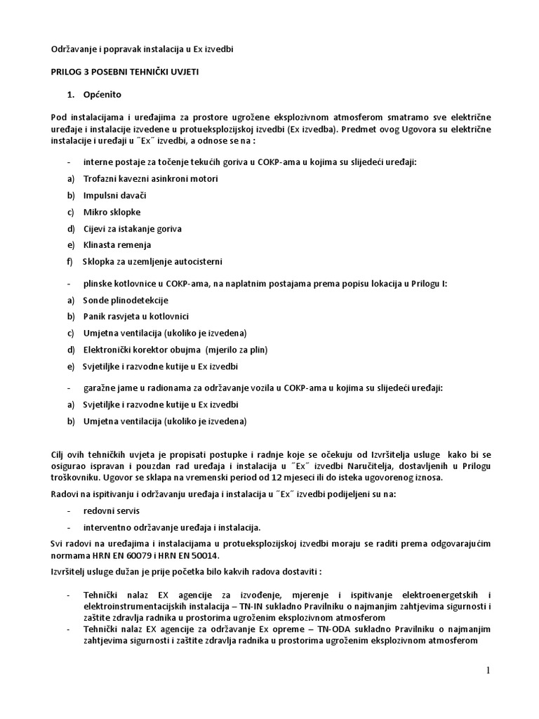 Održavanje I Popravak Instalacija U Ex Izvedbi | PDF