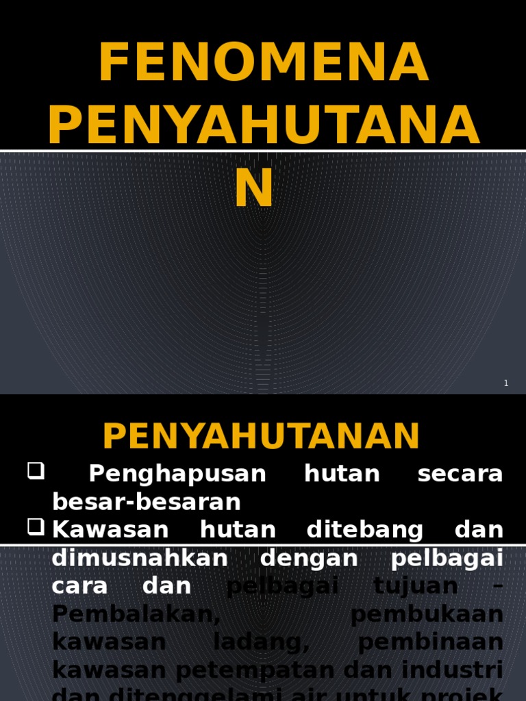 Fenomena Penyahutanan | PDF
