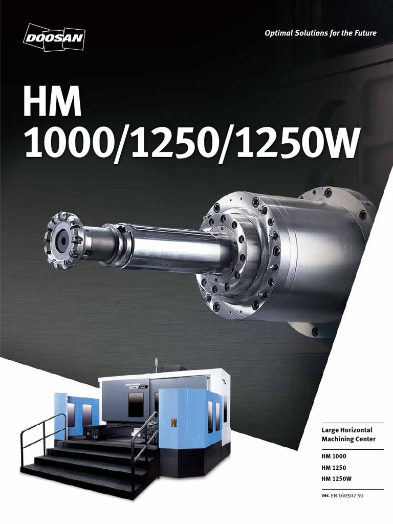 Doosan HM 1250 Machining Center Overview | PDF | Cartesian Coordinate ...