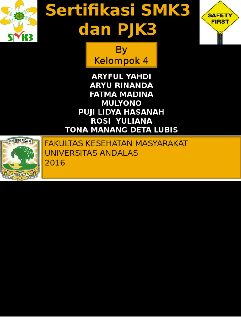 Panduan Sertifikasi SMK3 dan PJK3 | PDF