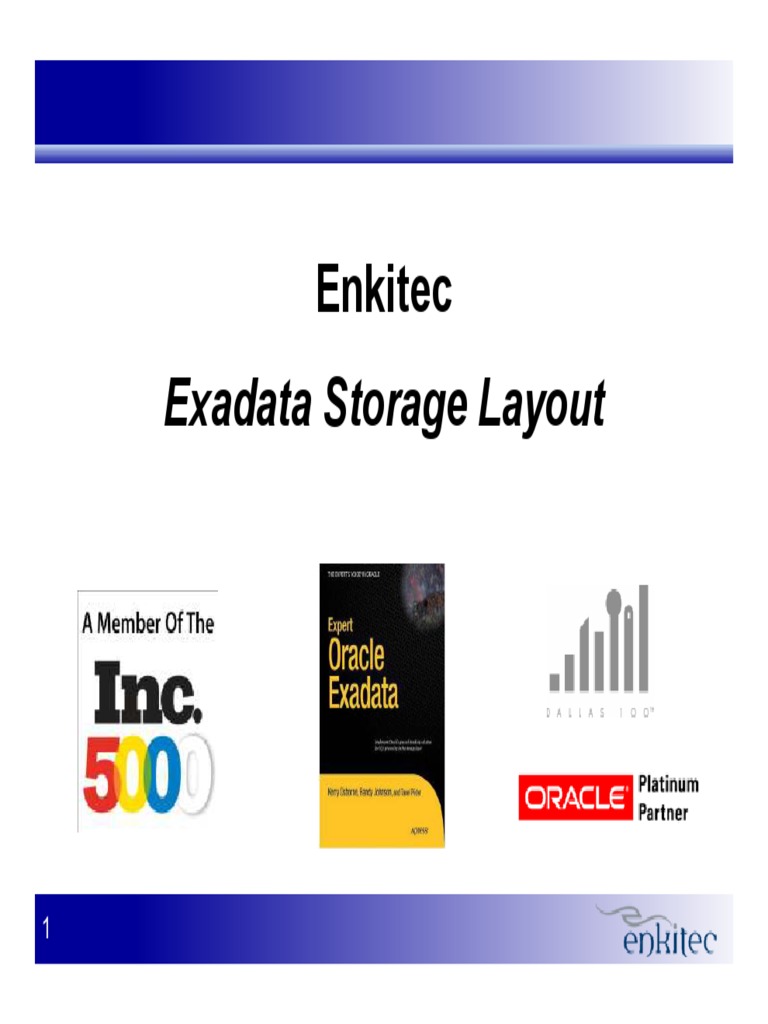 Enkitec Exadata Storage Layout11 PDF | PDF | Computer Data Storage | Data